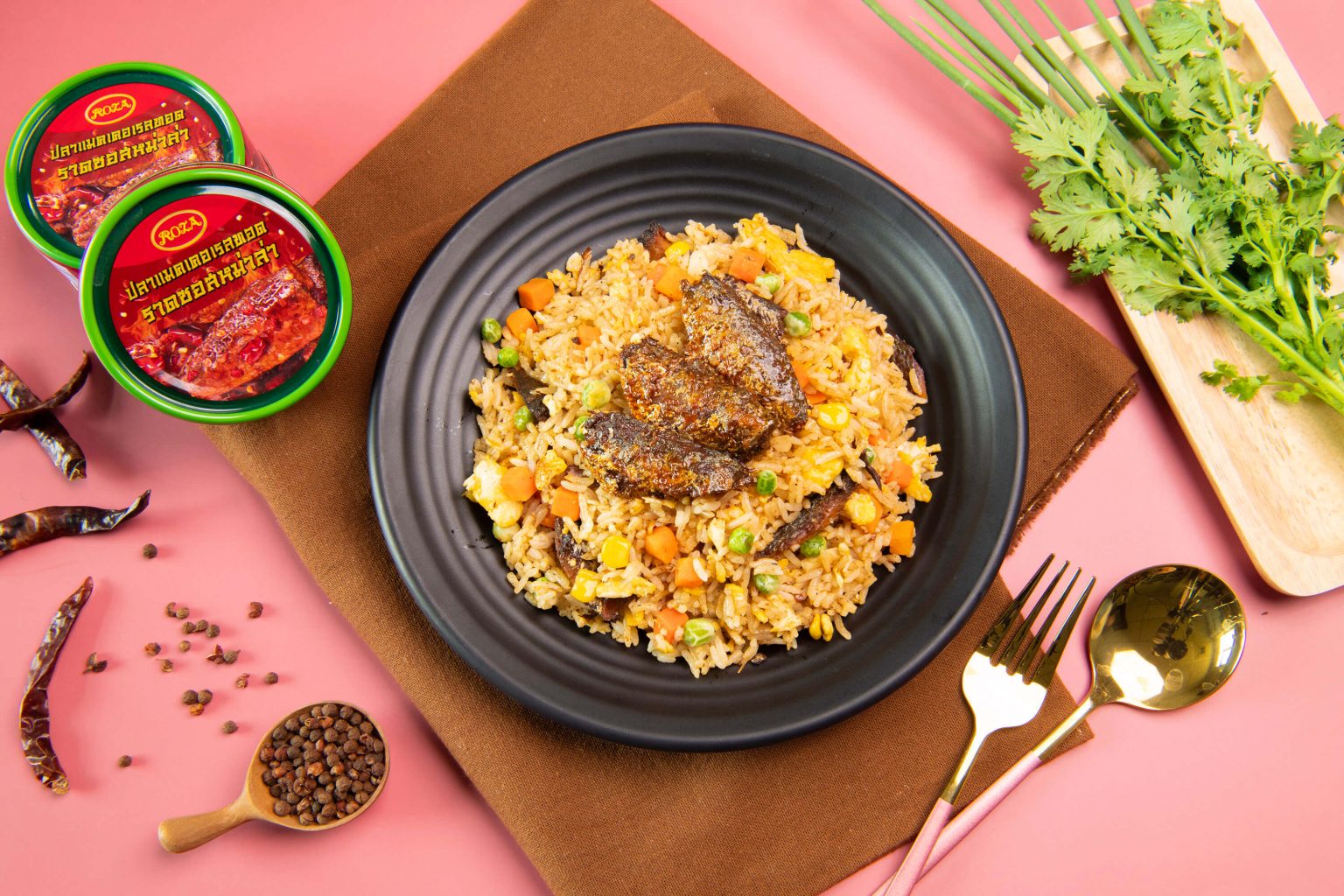 ข้าวผัดปลากระป๋องหม่าล่า | Hi-Q Food Products Co., Ltd.